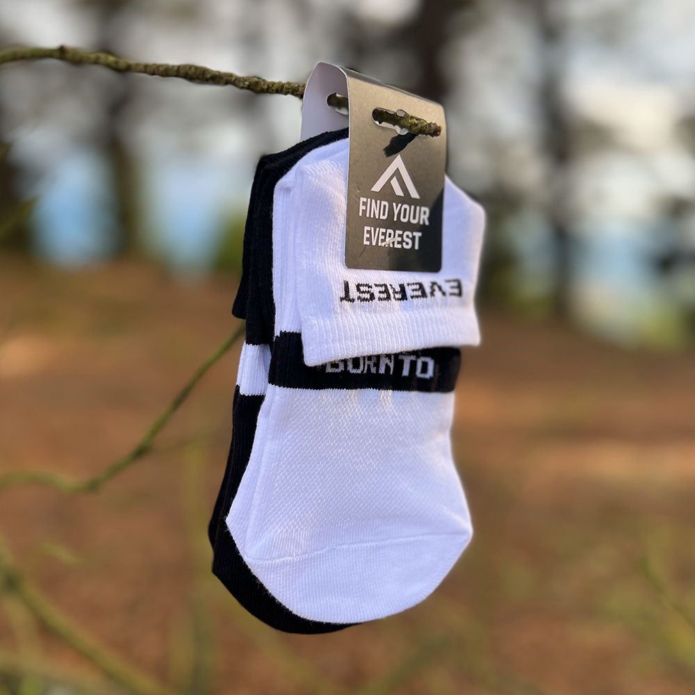 CALCETINES CASUAL FIND YOUR EVEREST SHORT CUT - Black & White – Find ...