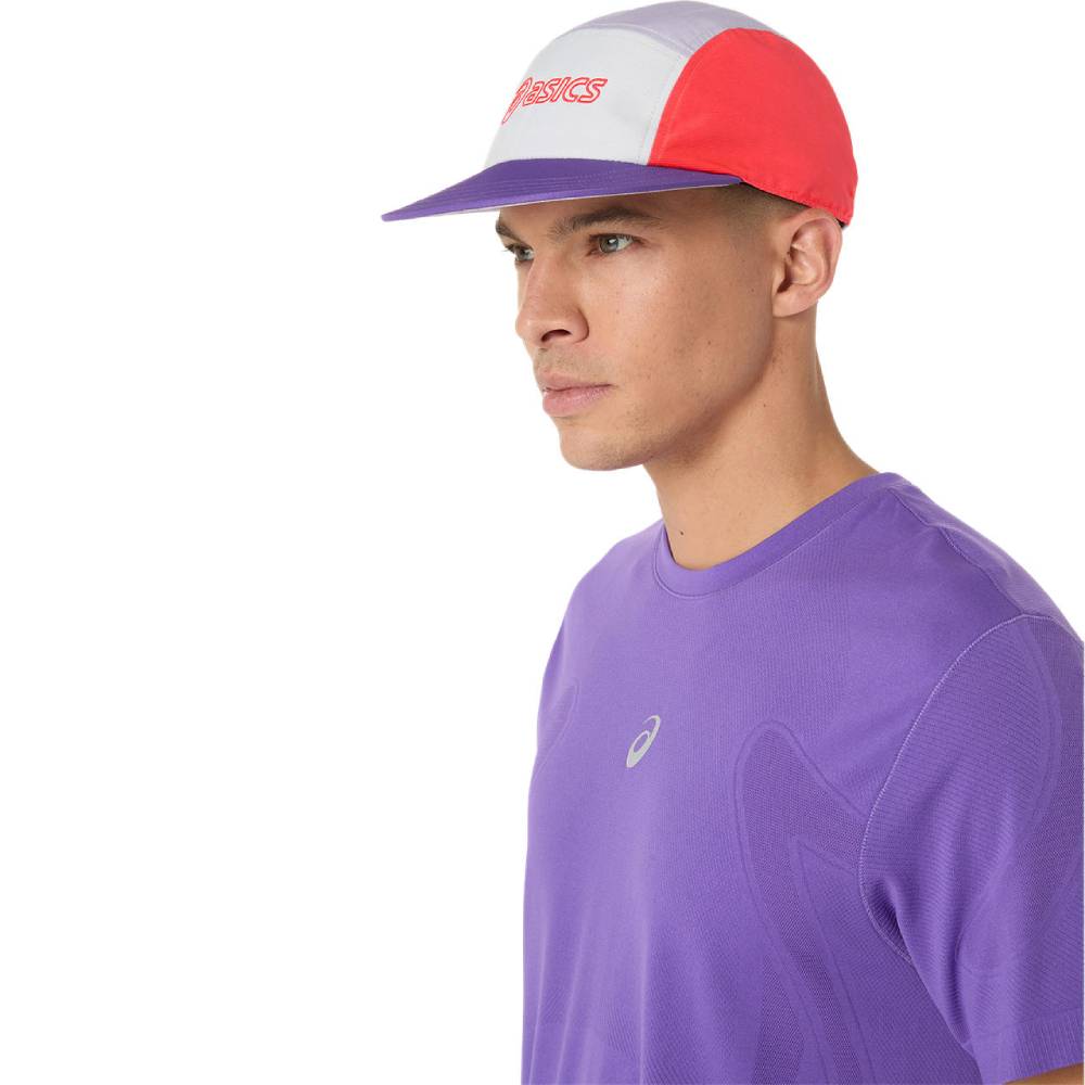 Comprar GORRA ASICS 5 PANEL FLASH RED / EDO PURPLE / DUSK VIOLET Online