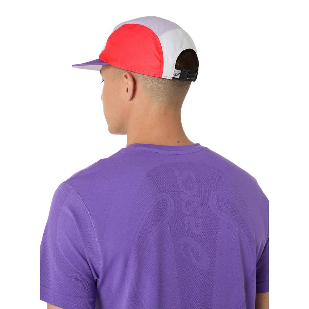 Comprar GORRA ASICS 5 PANEL FLASH RED / EDO PURPLE / DUSK VIOLET Online